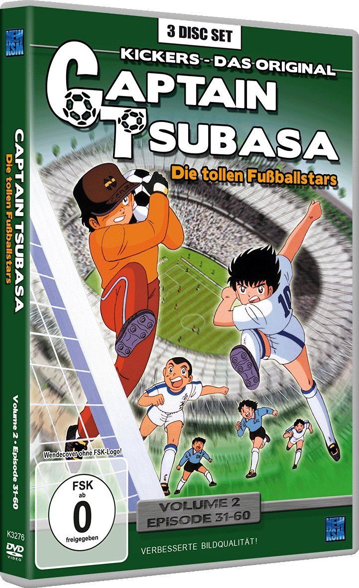 Captain Tsubasa: Die tollen Fußballstars - Volume 2: Episode 31-60 [DVD ...